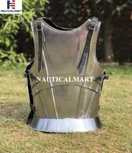 Medieval Knight Reenactment Armour Breastplate Cuirass Front and Back ...