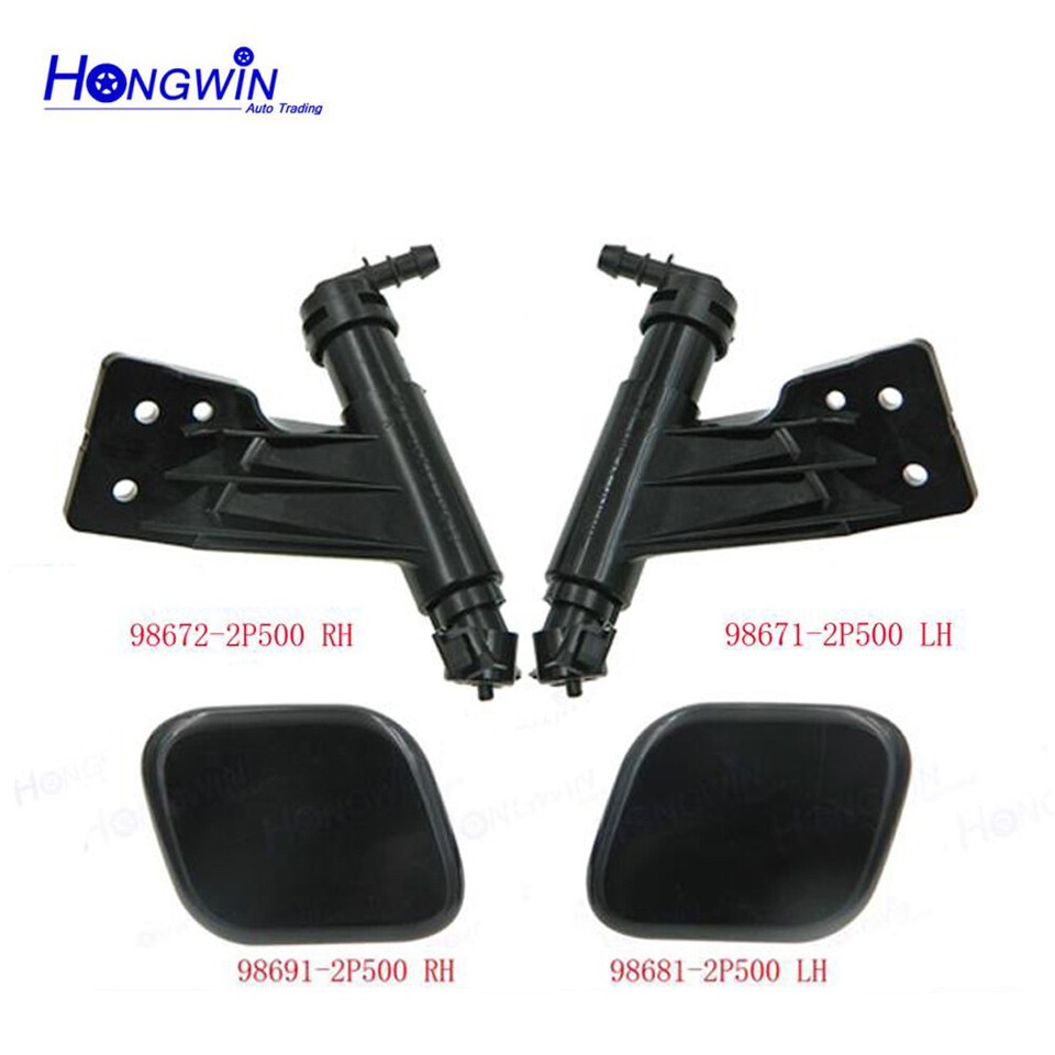 Front Headlight Washer Lift Cylinder Spray Nozzle Jet&Cover For KIA ...