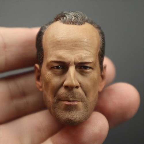 Customized 1/6 Bruce Willis Head Carved Model Fit For 12'' Action ...