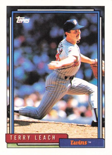 Terry Leach Minnesota Twins 1992 Topps Baseball Card #644 | eBay