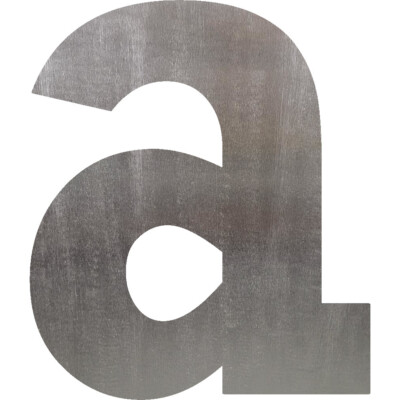Lowercase Letter A Steel Cut Out Metal Art Decoration | eBay