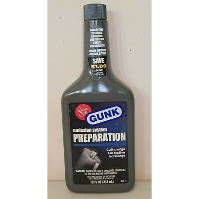 GUNK Emission System Preparation Fuel Additive #M55-12 12 Oz. Made in ...