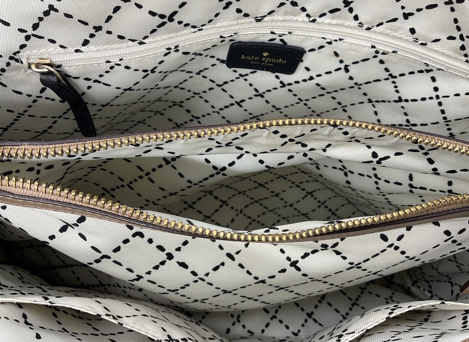 Kate Spade New York Cove Street Ariel Tote Dune/Black Saffiano Leather ...