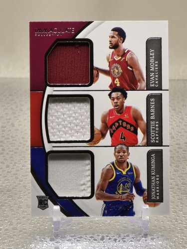 2021-22 #24/49 Immaculate Evan Mobley Scottie Barnes Jonathan Kuminga ...