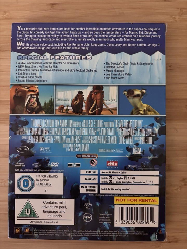 Ice Age 2: The Meltdown — 2-Disc Limited Edition DVD | eBay