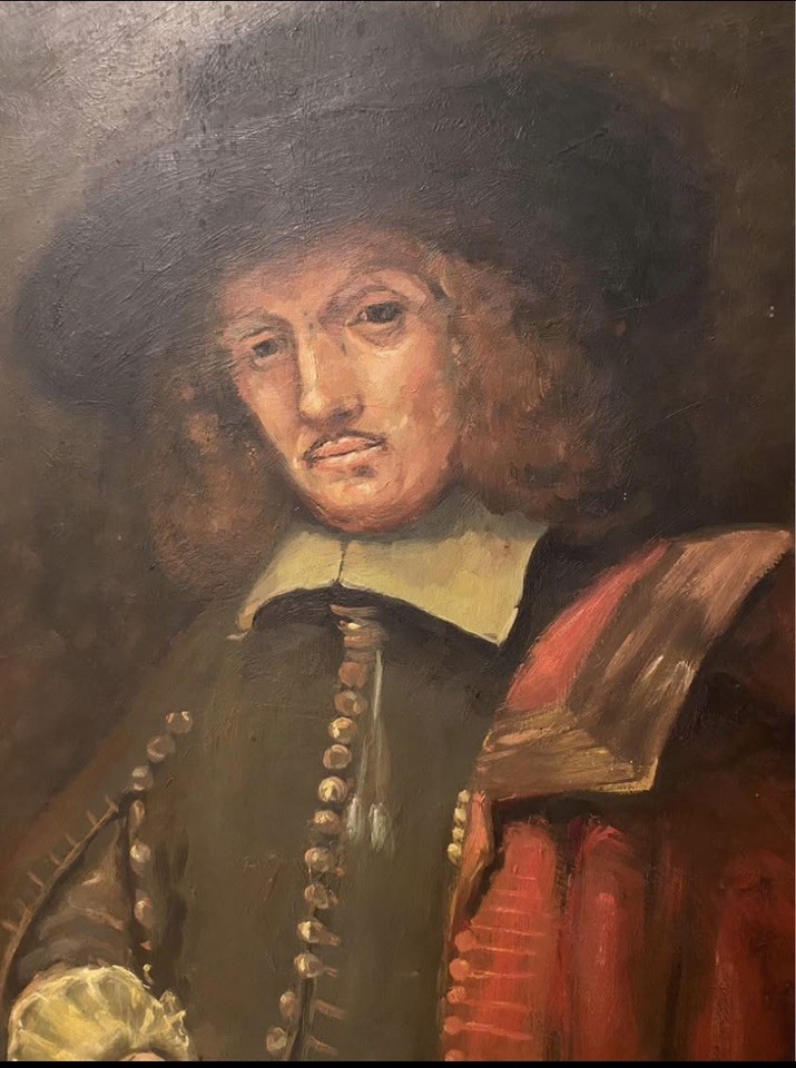 Antique, Portrait of Jan Six, a 1654 oil painting by Rembrandt, 88cmx ...