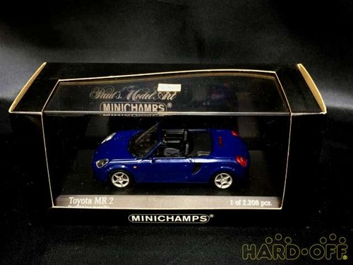 Minichamps 1/43 Toyota MR2 Cabriolet Blue Metallic Model Car Minicar | eBay