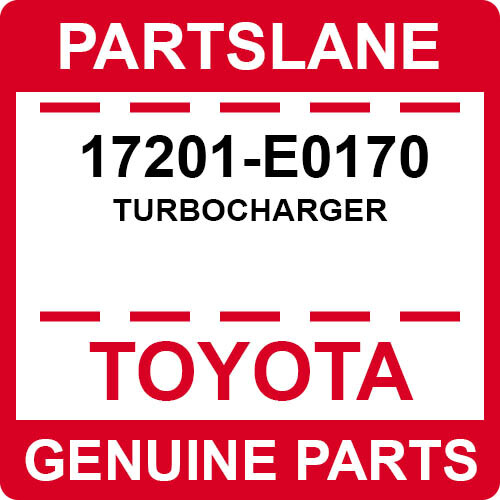 17201-E0170 Toyota OEM Genuine TURBOCHARGER | eBay