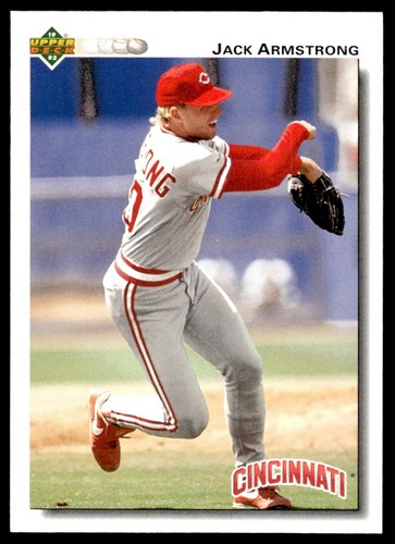 1992 Upper Deck Baseball Card Jack Armstrong Cincinnati Reds #296 | eBay