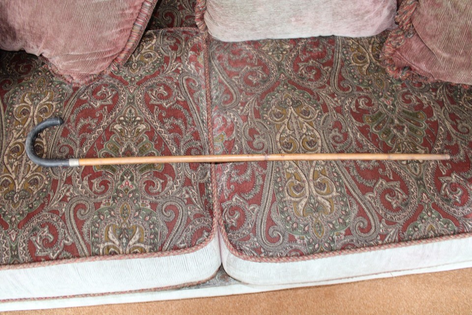 Shephard Hook & Hammer Handled Vintage Gentlemen Walking Stick Cane ...