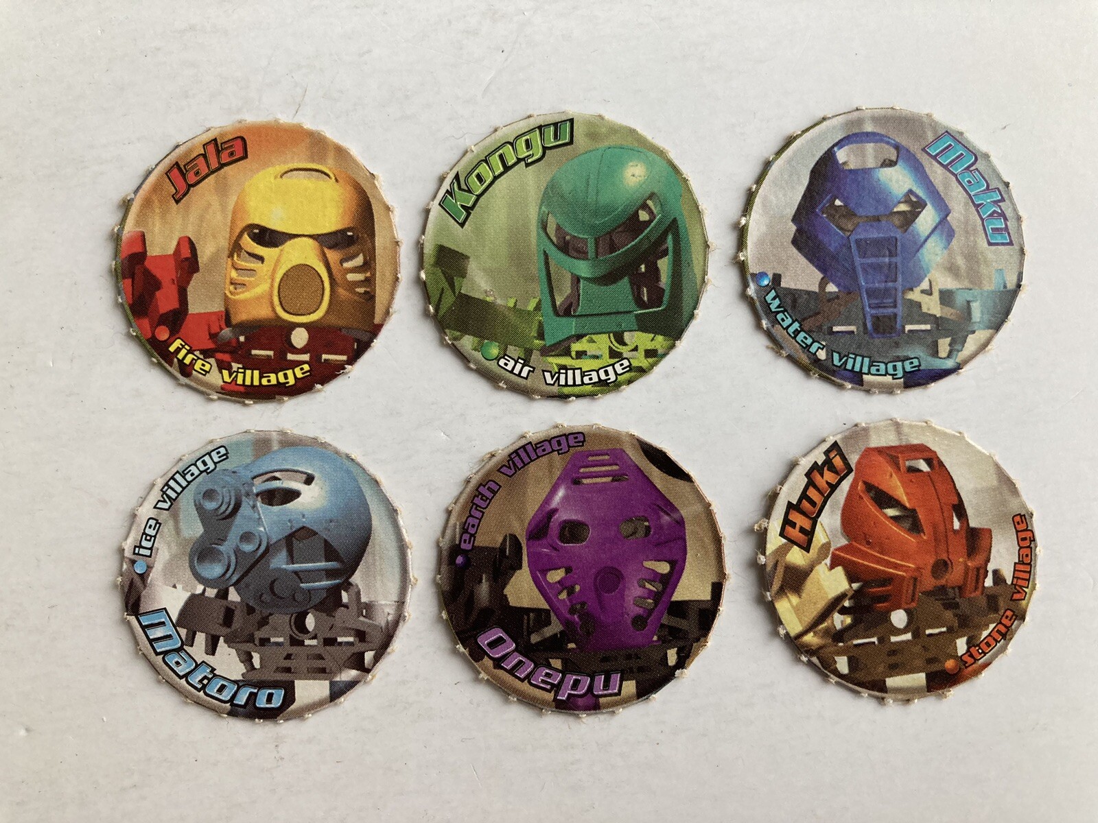 Lot of 6 LEGO BIONICLE Cardboard Tokens | eBay