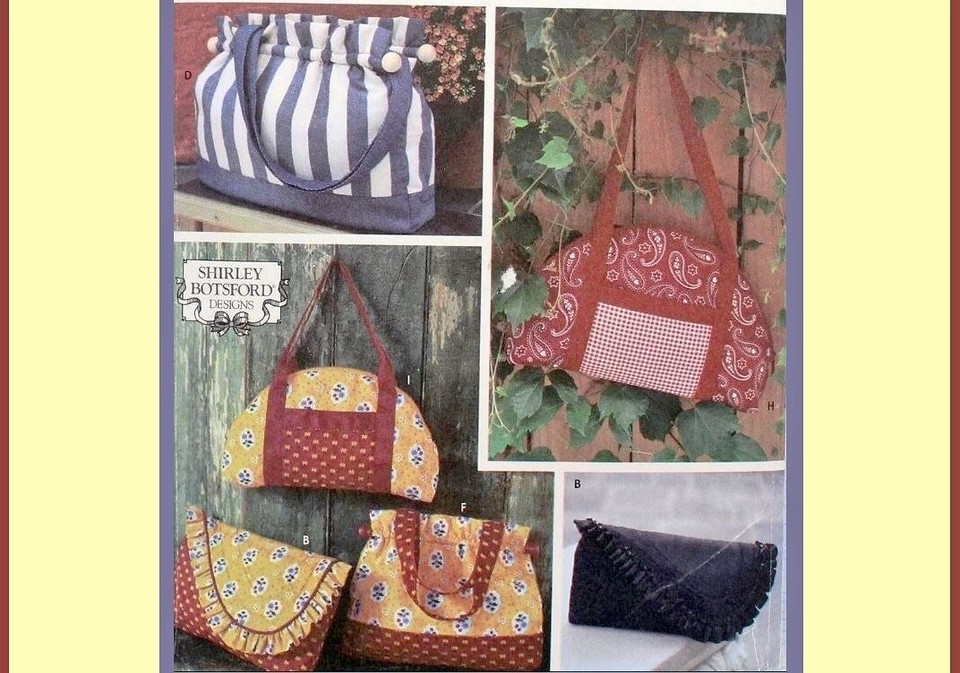 Simplicity Pattern 5812 Hand Bags Purses Slice Softie Envelope Handbags Uncut | eBay