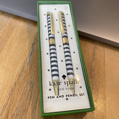 Kate Spade New York Ballpoint Pen & 0.9mm Mechanical Pencil Set - Black ...