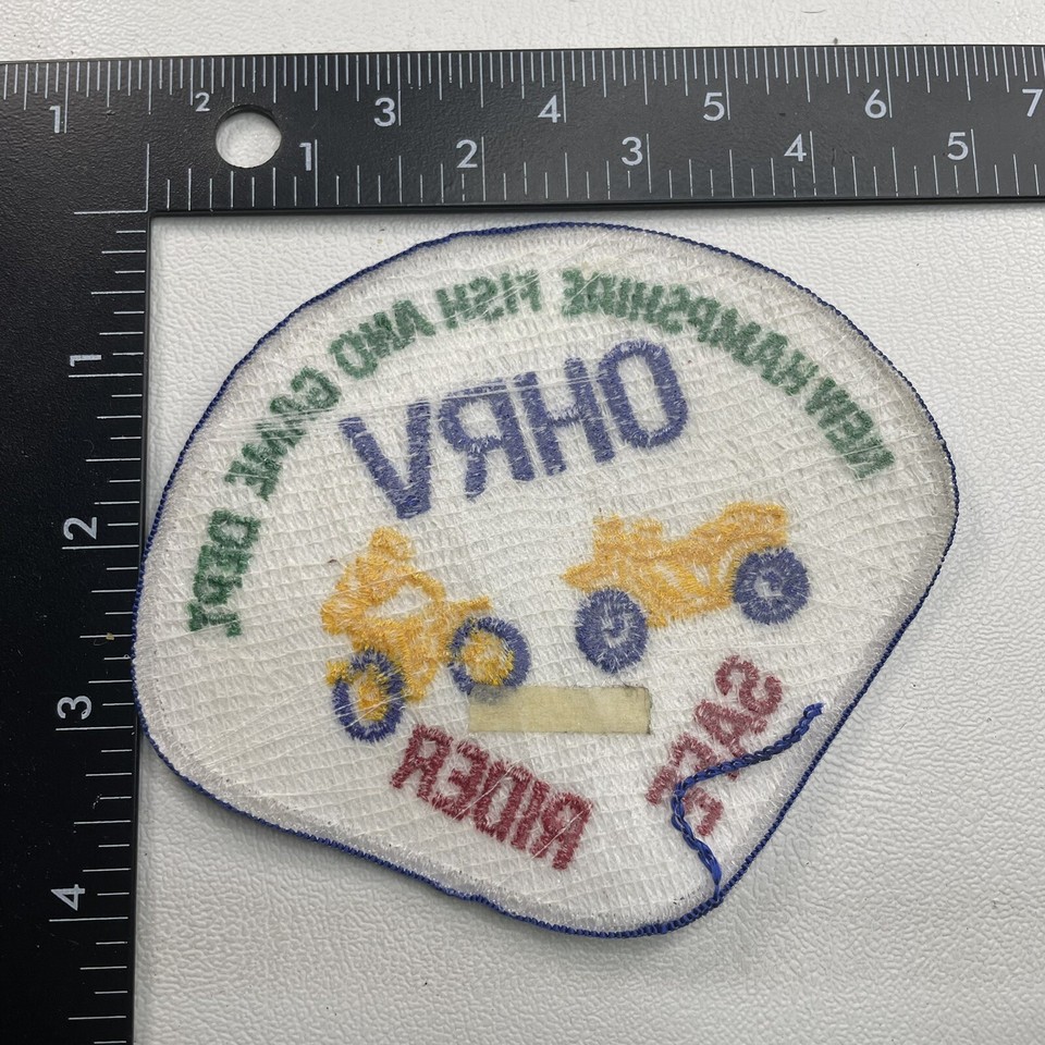 New Hampshire Fish & Game Dept. OHRV SAFE RIDER Patch 06C9 | eBay