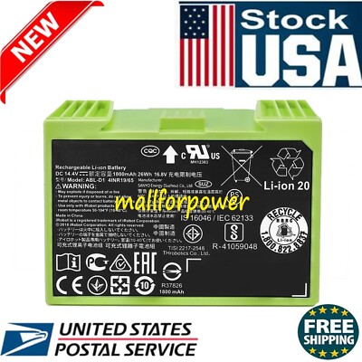 2600mAh Battery For iRobot Roomba i3,i4,i7,i7+,i8,e5,e6,7550 | eBay