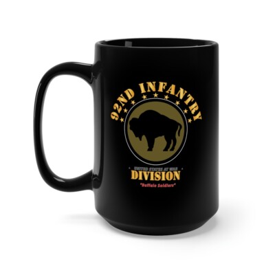 Black Mug 15oz - Army - 92nd Infantry Division - Buffalo Soldiers X 300 ...