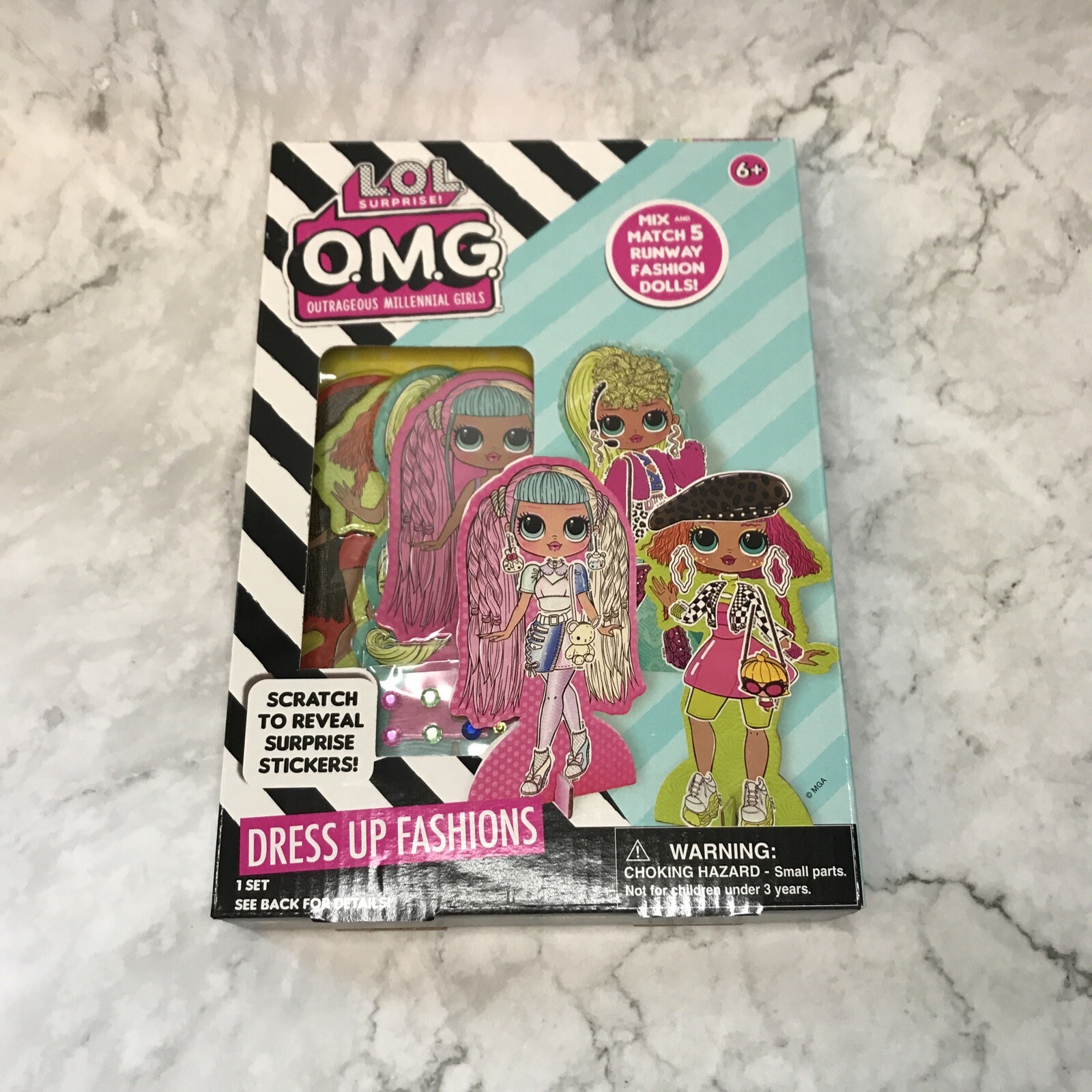 LOL OMG Paper Dolls Dress Up Fashions, Decorate Five Dolls With ...
