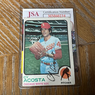 autographed 1973 Topps CY ACOSTA . JSA CERT | eBay