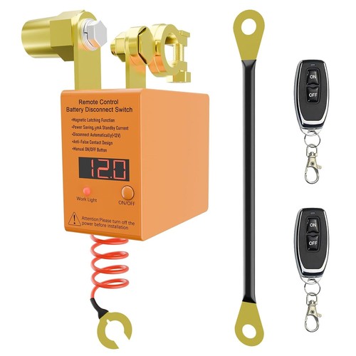 Remote Battery Disconnect Switch 12v, 240A, Upgrade Smart Voltage Kill ...