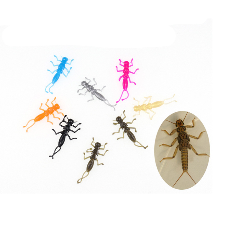 20PCS Soft Insect Stonefly Nymph for Trout Bluegill Perch Creek Fishing ...