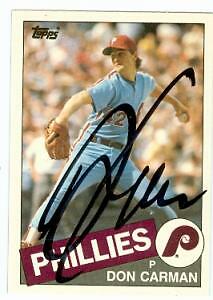 Don Carman autographed Baseball Card (Phillies) 1985 Topps Traded #16T ...