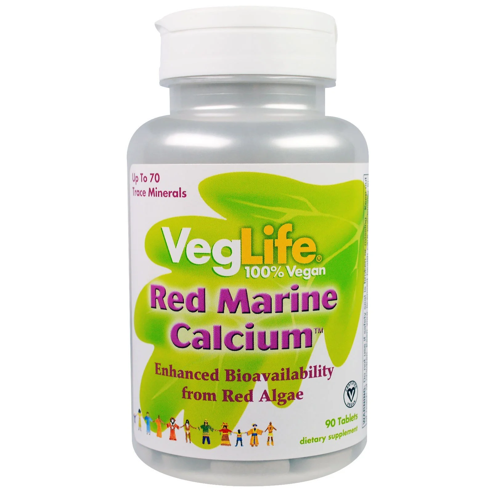 VegLife, Red Marine Calcium, 90 Tablets 76280219289 | eBay