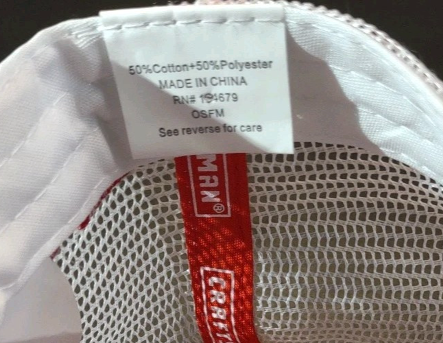 Craftsman ACE Hat Cap Red White Trucker Mesh Back Snap Back Baseball ...