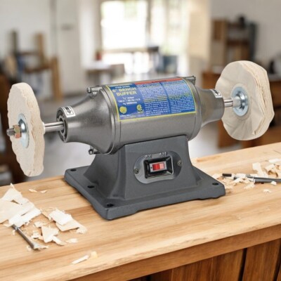 6" Bench Buffer Soft Polish Wheel Benchtop Buffing Polishing Metal ...