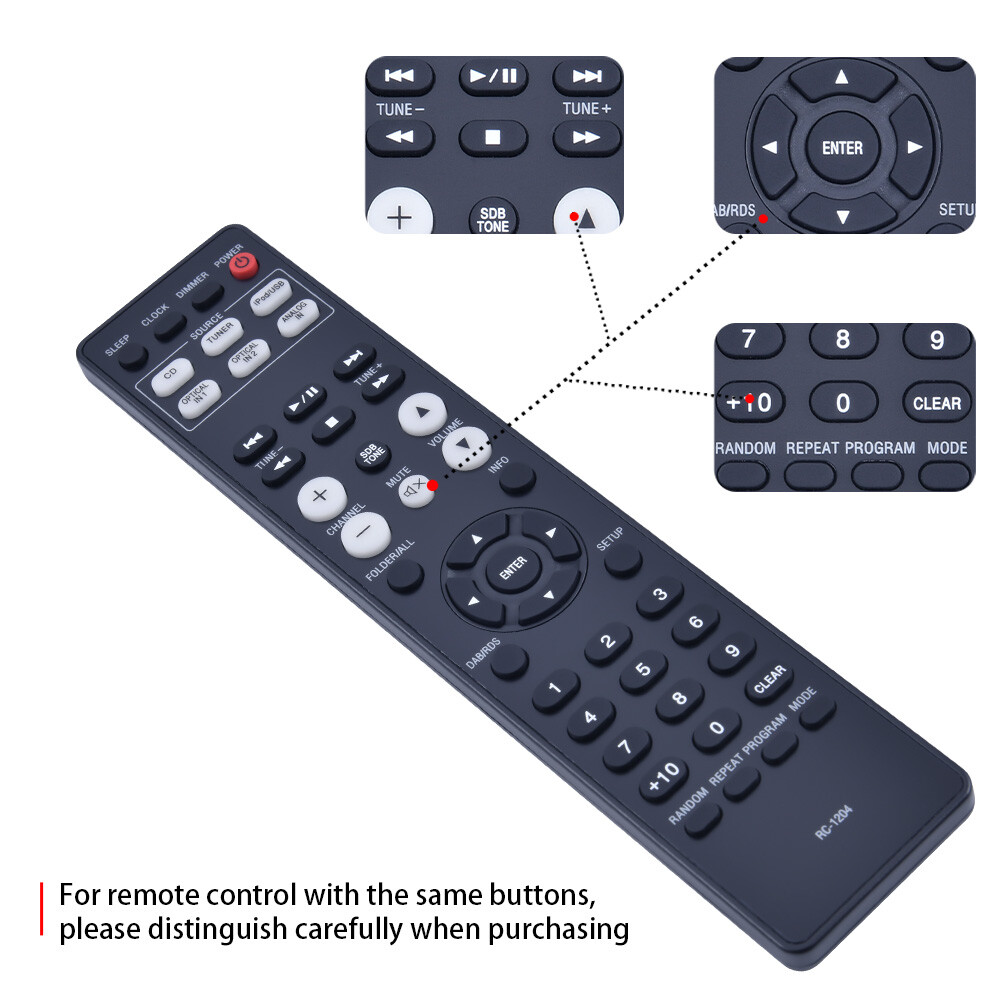 New RC-1204 Remote Control For Denon Receiver RCD-M40 RCD-M40DAB RCD ...