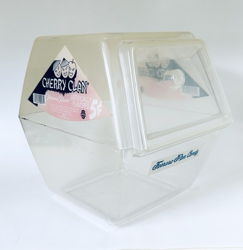Vintage 1984 Ferrara Pan CHERRY CLAN Acrylic Display Bin 9” candy ...