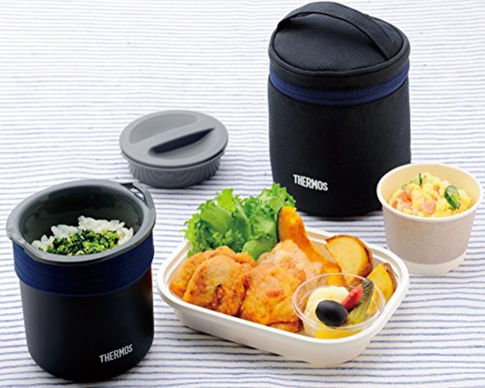 Thermos JBP-360 BK Thermo Food Rice 0.36L Container Black F/S w ...