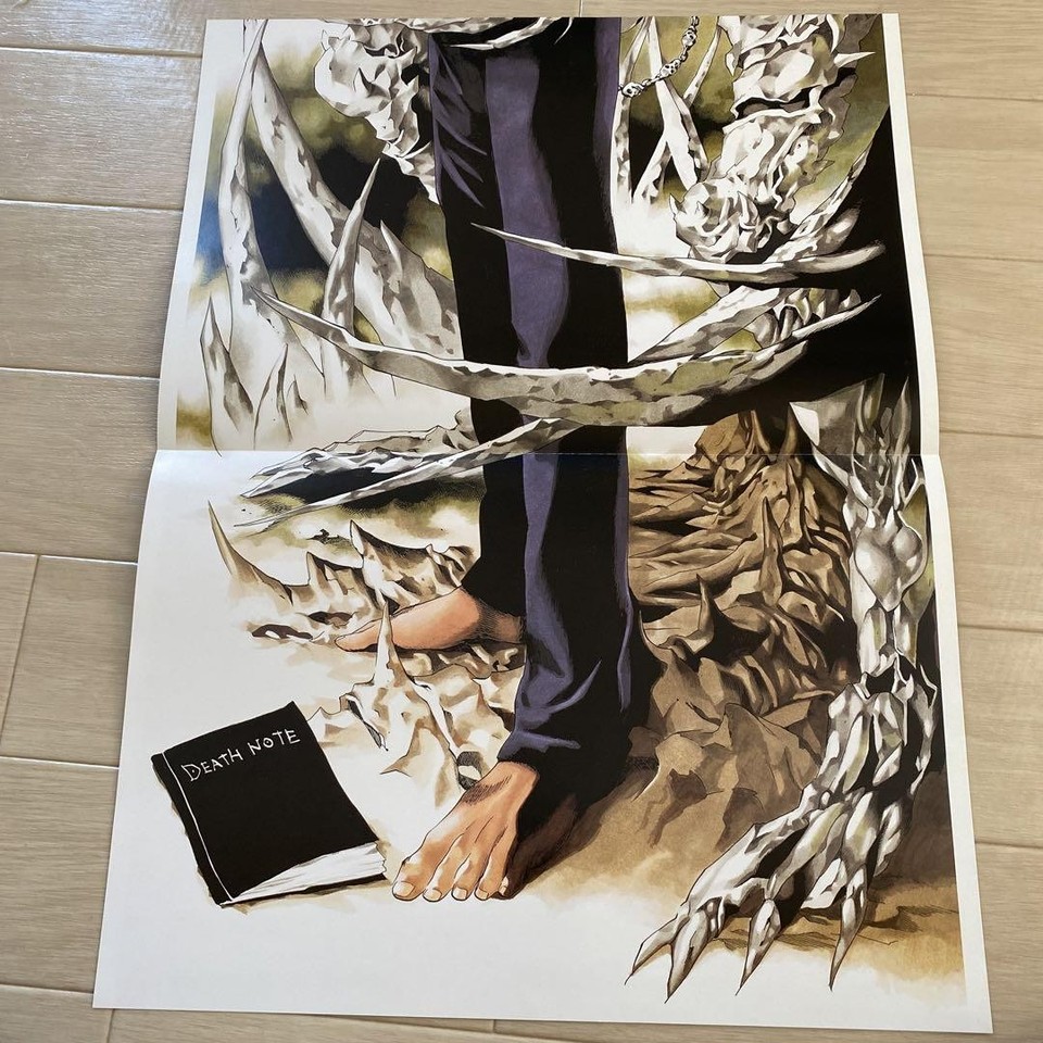 Death note Death note bi-fold double-sided poster illustration ...