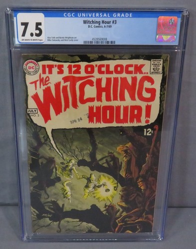 THE WITCHING HOUR #3 (Nick Cardy Cover) CGC 7.5 VF- DC Comics 1969 SA ...