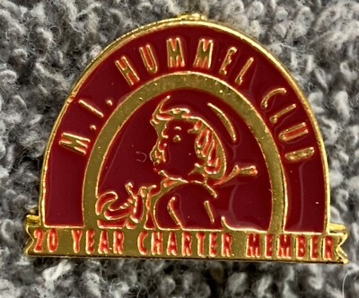 RARE Vintage, M.I. HUMMEL Club 20 Year CHARTER Member Pin "Canada ASI ...