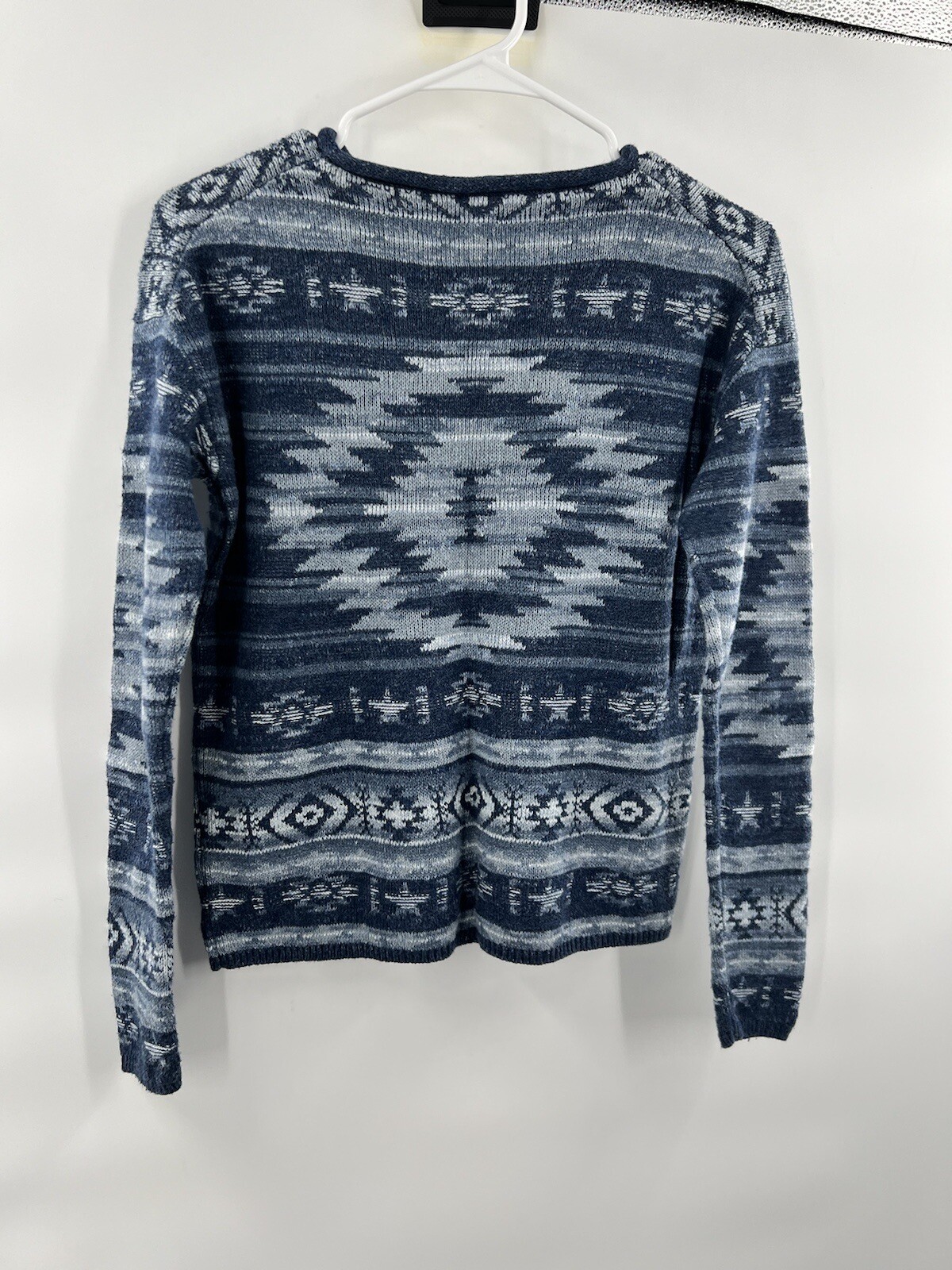 Polo Ralph Lauren Aztec blue crewneck sweater size SP - Gem