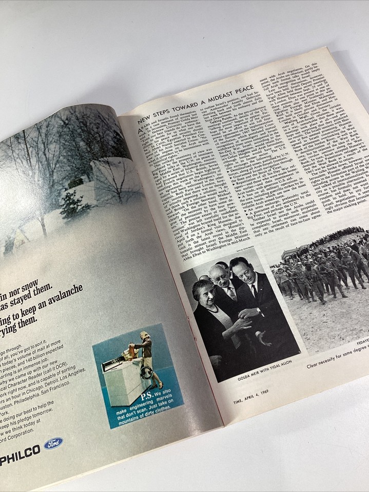 Time Magazine 1969 Rare Ads Eisenhower Civil Rights VW Bus Orr Joni ...