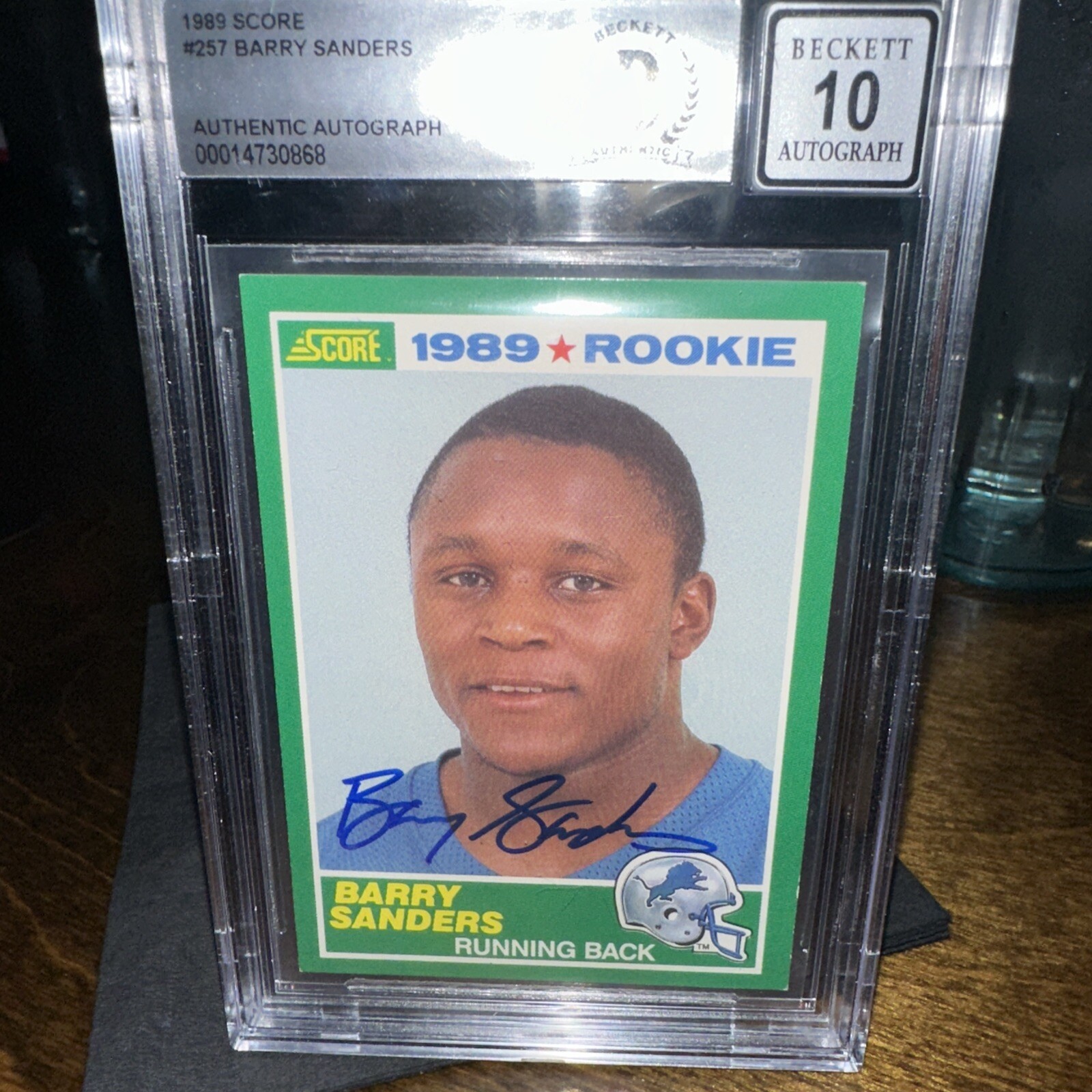 1989 Score Barry Sanders Autographed Rookie Card | eBay