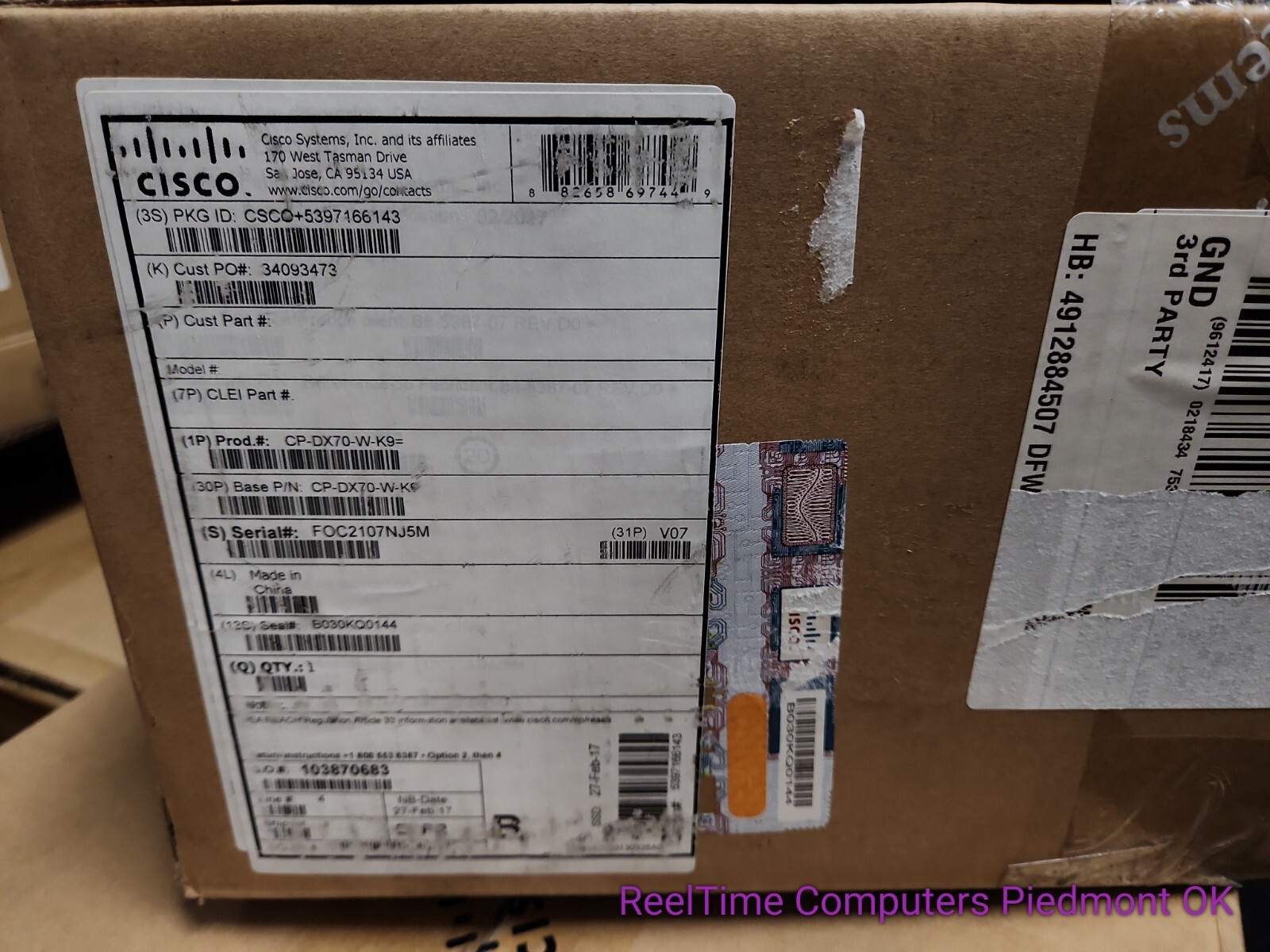 Cisco Touch Screen DX70 Video Audio Conferencing Monitor 14" HD CP-DX70 ...