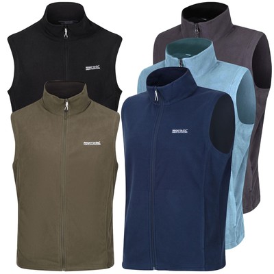Mens Regatta Gilet Lightweight Micro Fleece Zip Up Bodywarmer Jacket S ...