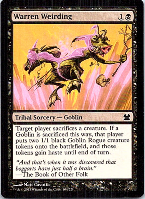 Warren Weirding Magic The Gathering Modern Masters Light Play | eBay