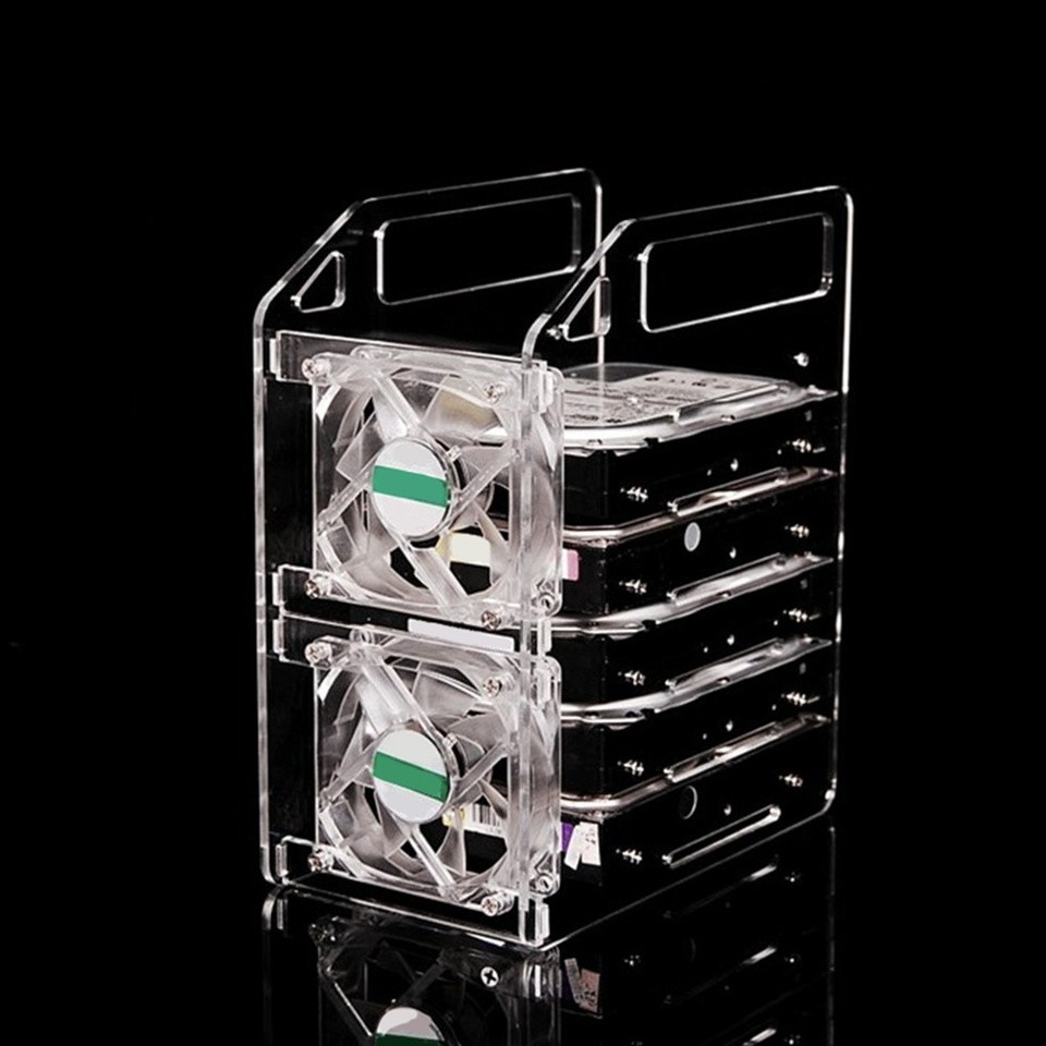 1 Set DIY Hard Drive Storage Rack Chassis External Multi-layer Hard ...