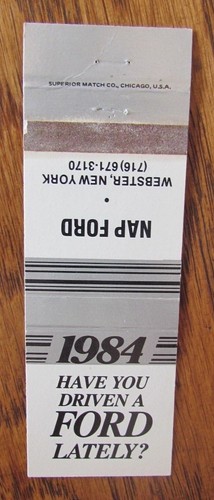 1984 FORD CAR DEALER: NAP FORD (WEBSTER, NEW YORK) -K9 | eBay