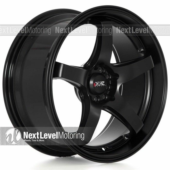 XXR 555 18X8.5 5X100 5X114.3 +35 FLAT BLACK WHEELS (SET OF 4) | eBay