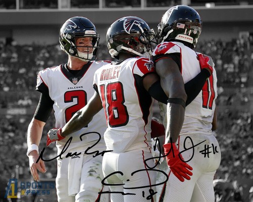 Matt Ryan Julio Jones Calvin Ridley Atlanta Falcons Signed Photo ...