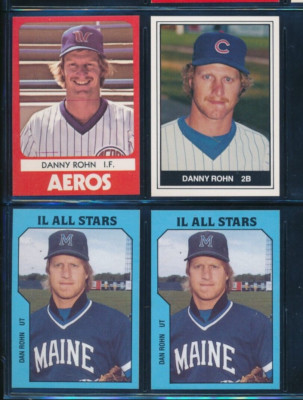 Lot (4) Danny Dan Rohn 1985 TCMA #109 1982 #797 1980 #6 Aeros (VI14 ...