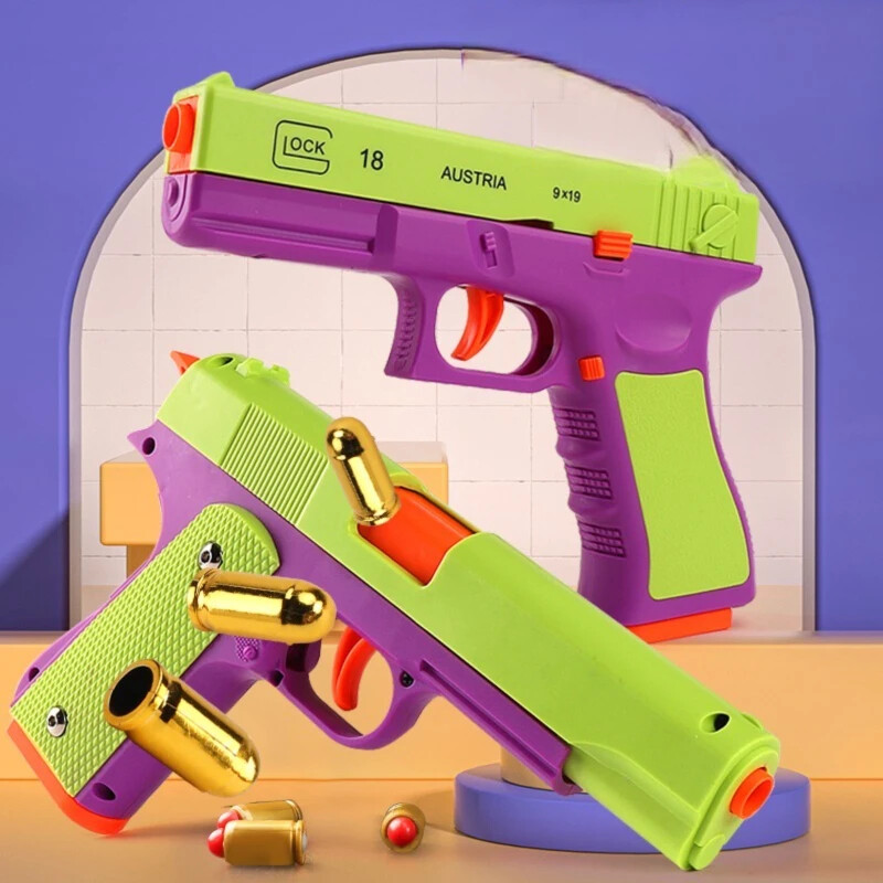 M1911 Multi Color Desert Eagle Toy Blast Shell Ejected Soft Manual with ...