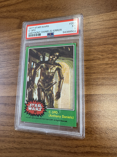 1977 TOPPS STAR WARS C-3PO ANTHONY DANIELS ERROR CARD #207 PSA 5 | eBay