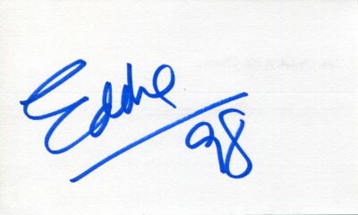 Eddie Cheever Formula One Cart Indy Indianapolis 500 Winner Signed ...