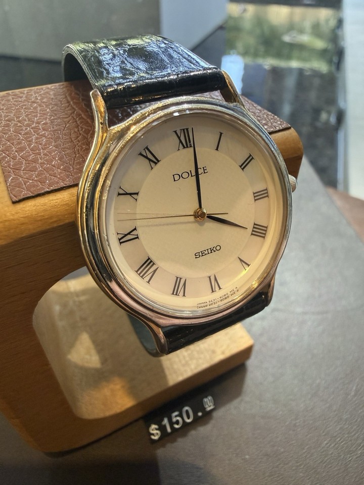 Vintage Seiko Dolce 5E31-6D60 Roman Numerals (New Seiko Strap, New ...