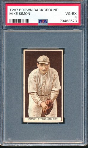 T207 Recruit 606: MIKE SIMON Pittsburgh Pirates Centered Tough Factory ...